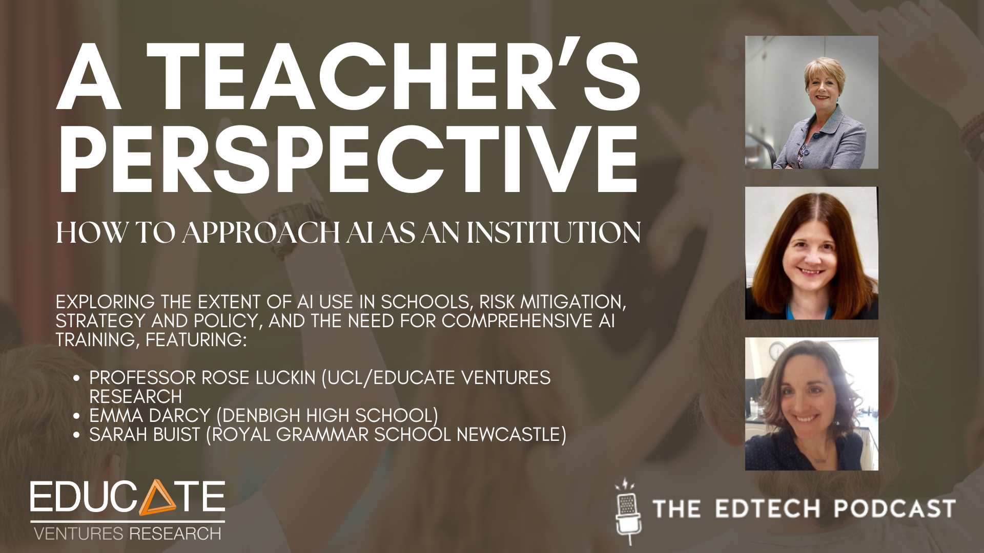 #283 - A Teacher's Perspective: How to Approach AI as an Institution (part 1) — The Edtech Podcast